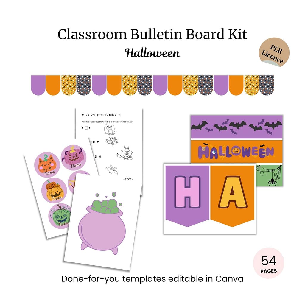 Classroom Bulletin Board Kit – Halloween