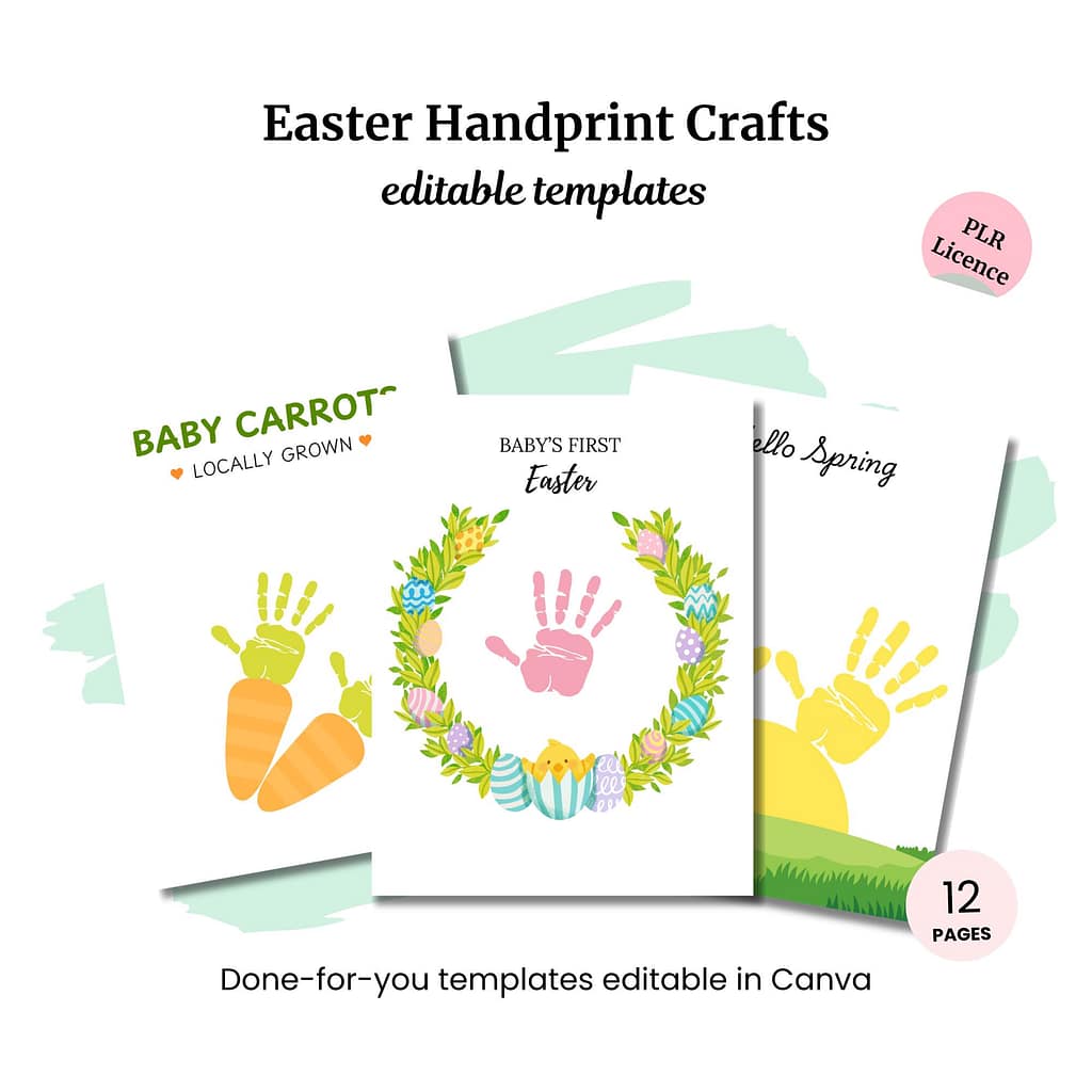 Easter Spring Handprint Craft Bundle | Snazzy Designs PLR