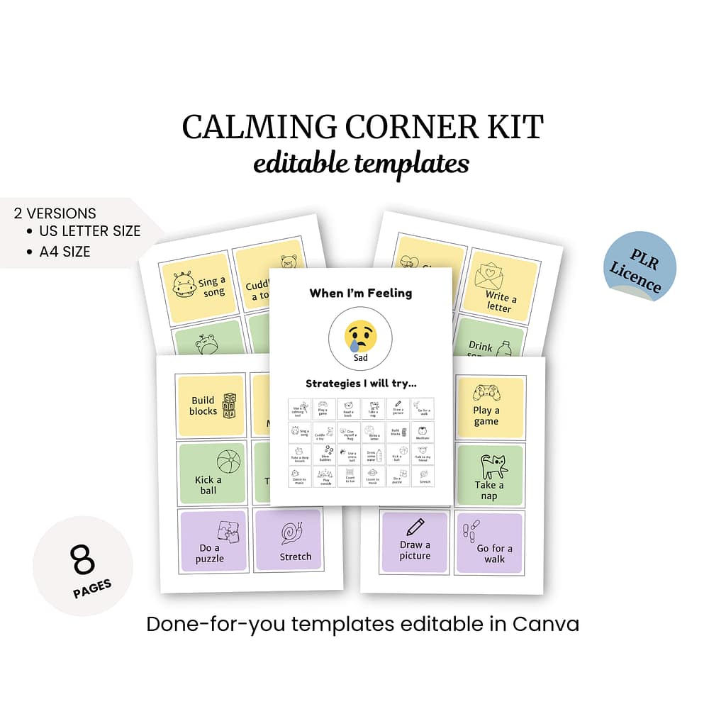 Calming Corner Kit | Snazzy Designs PLR