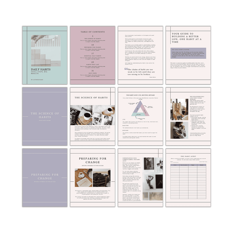 Daily Habits Bundle: Small Steps, Big Results