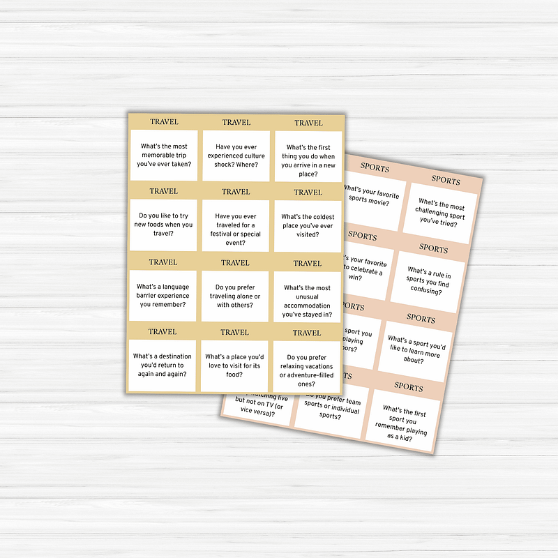 Conversation Cards Bundle PLR