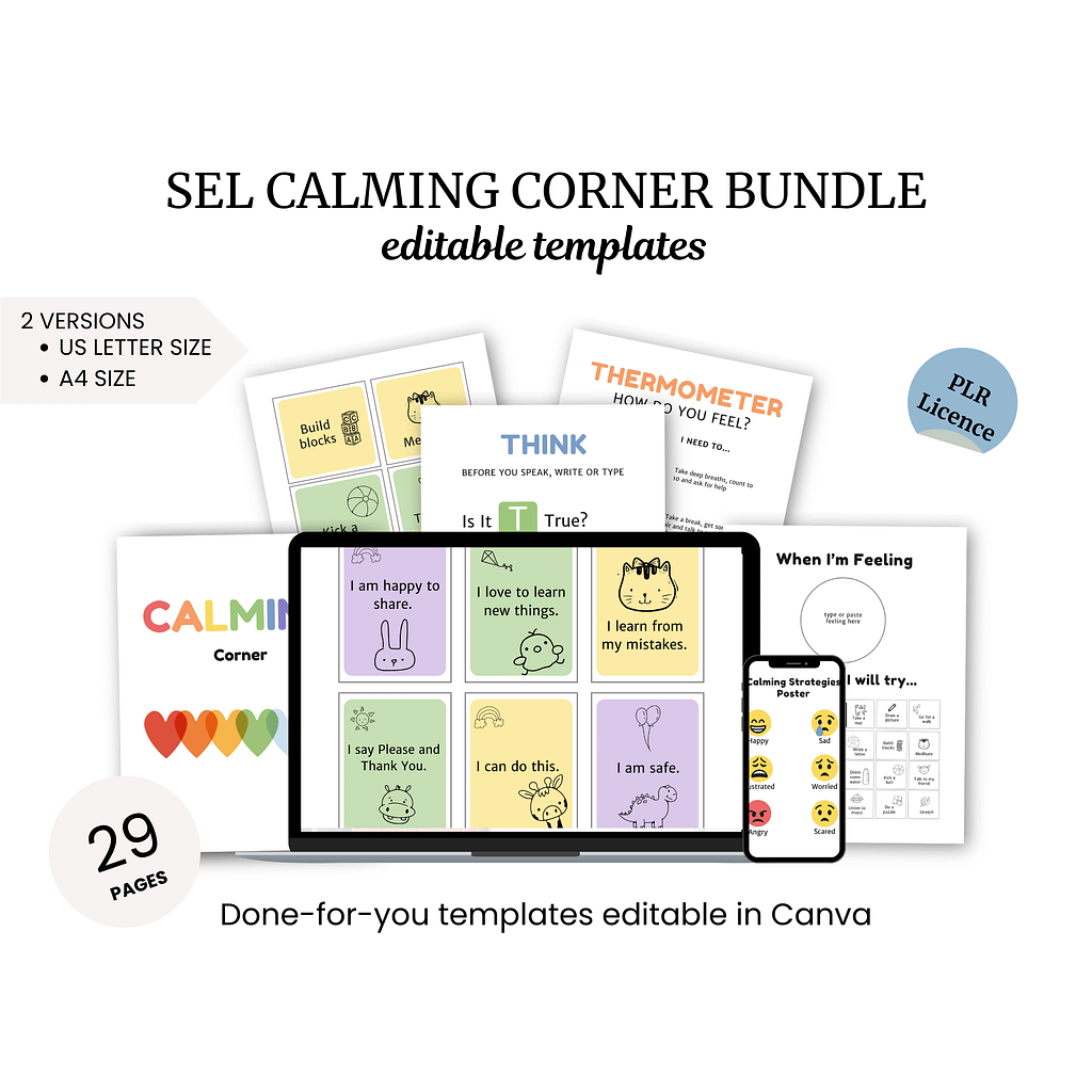 Calming Corner Bundle – Snazzy Designs PLR