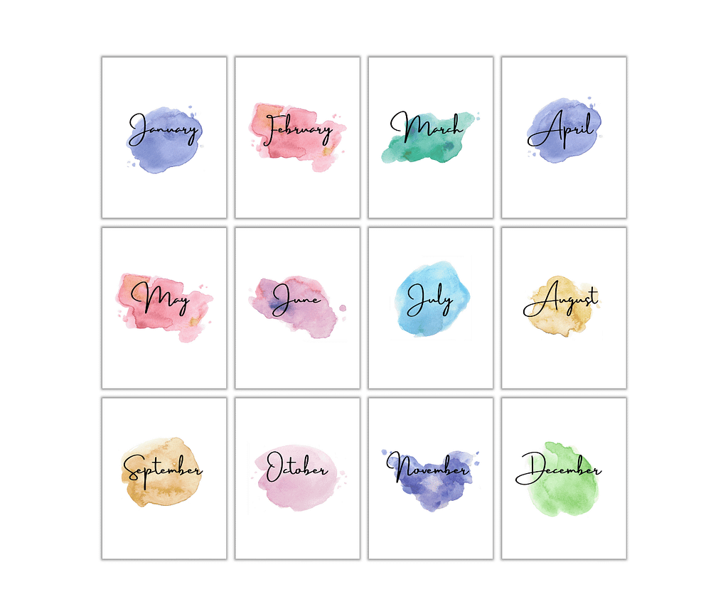 Free: Monthly Dividers | Snazzy Designs PLR