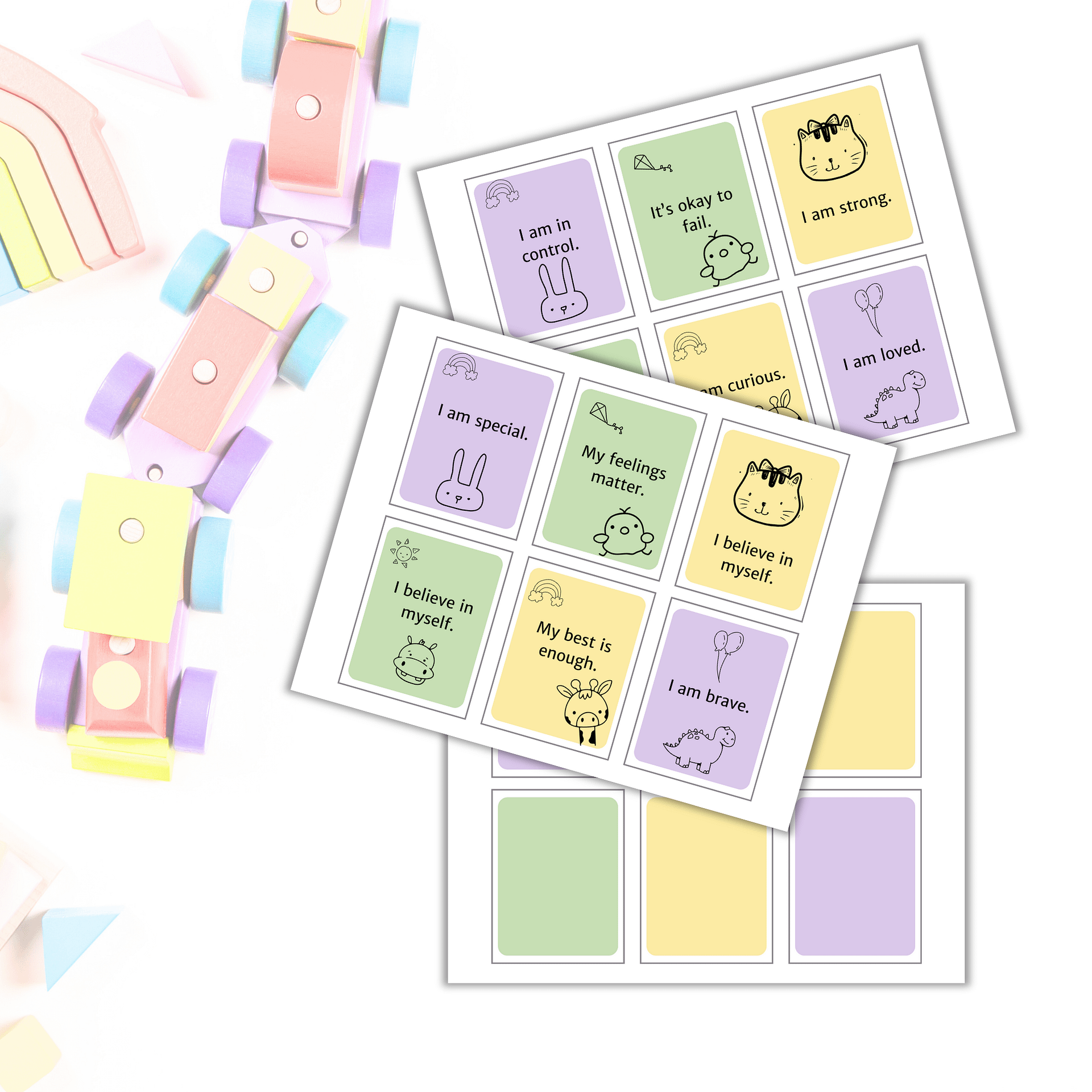 Positive Affirmation Cards for Kids – Snazzy Designs PLR